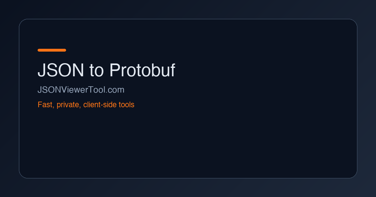 JSON to Protobuf Schema Generator | Convert JSON to Proto